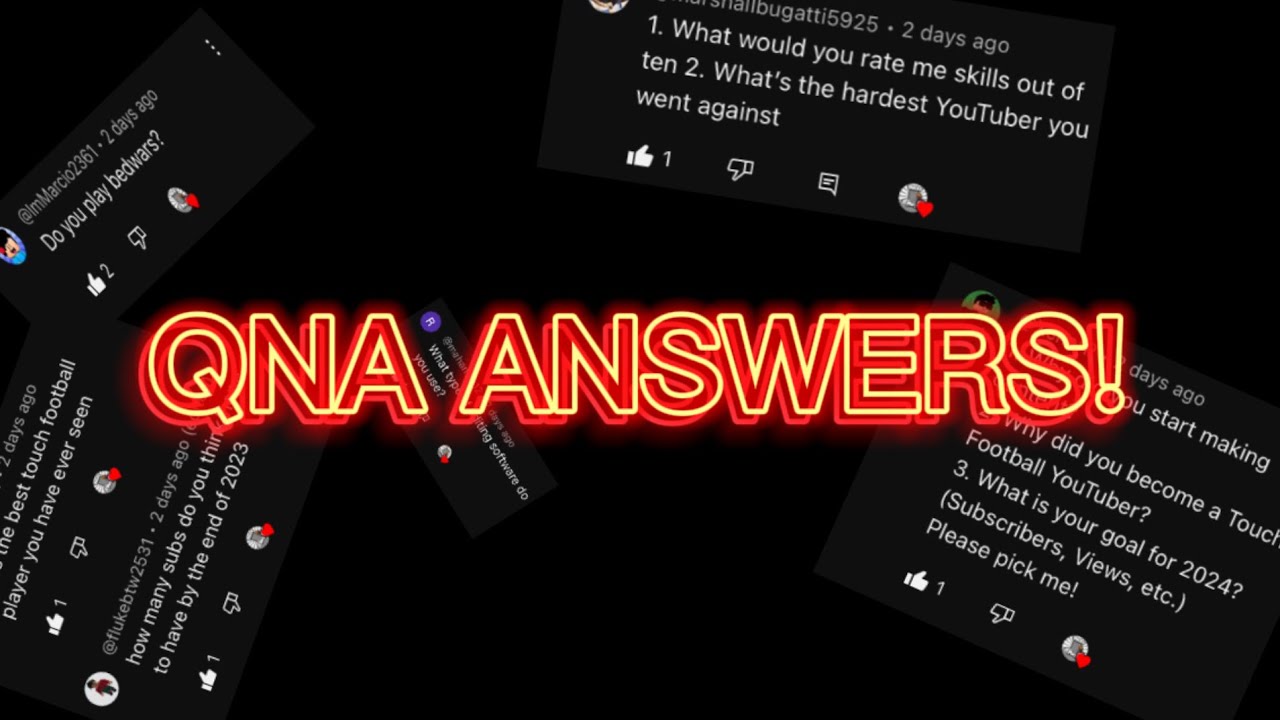 QNA ANSWERS! - YouTube