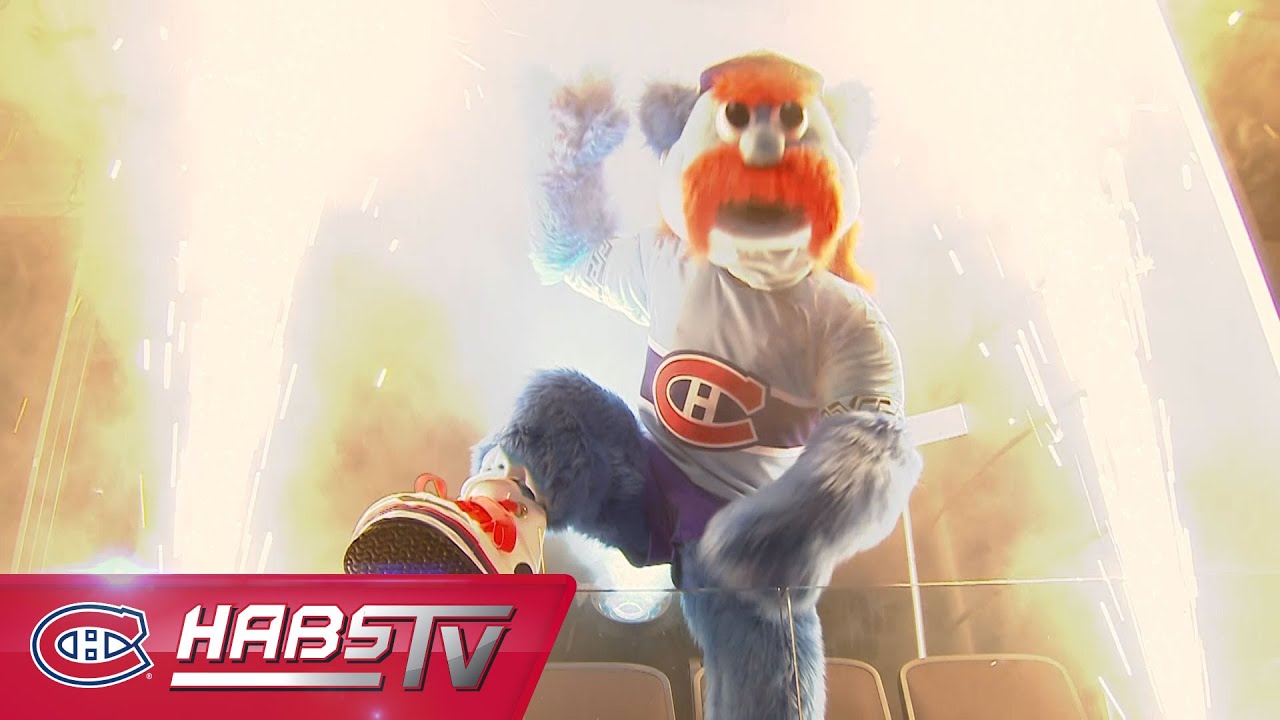 Unofficial Canadiens mascot METAL! debuts at Bell Centre - YouTube
