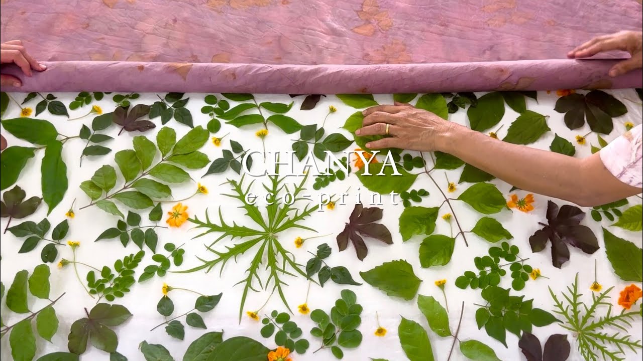 Eco printing teknik amazing flower natural print 🍀🍃 🌞🧡 - YouTube