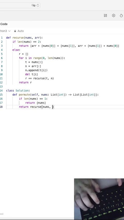 Leetcode 46 Permutations Coding Python Programming Code Automobile Windows Exam Maths