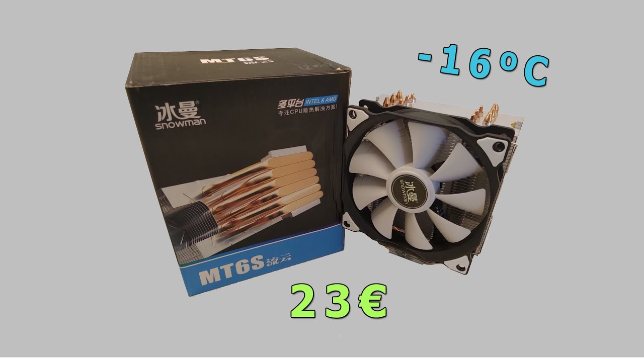 MELHOR CPU COOLER CUSTO BENEFÍCIO? SNOWMAN MT-6 | UNBOXING + REVIEW ...