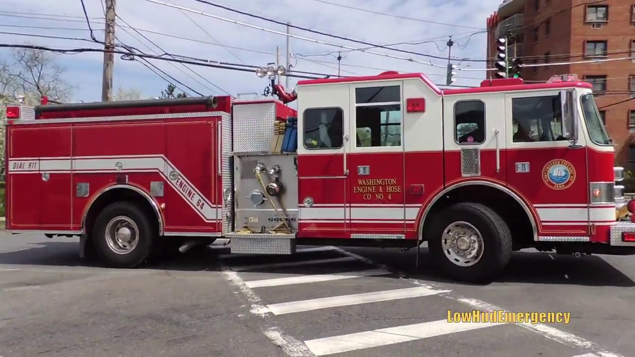Port Chester FD Rescue 40 + Engine 64 Responding - YouTube