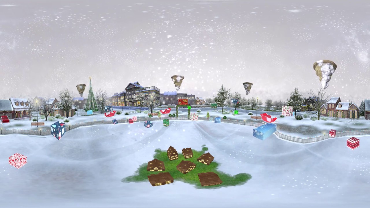 Christmas Day Santa Claus gift Xmas Celebration VR 360 Video - YouTube