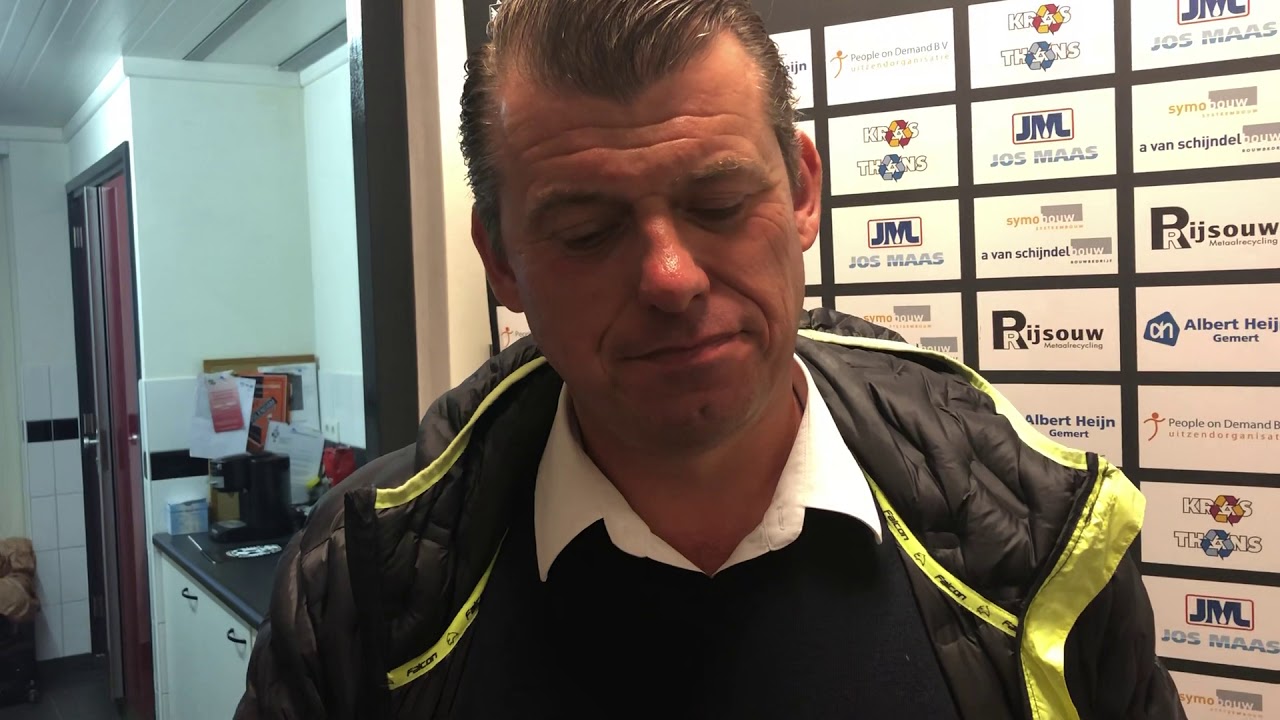 Gemert-trainer Reinald Boeren na Gemert - Staphorst 2-1 /12-6-2019 ...