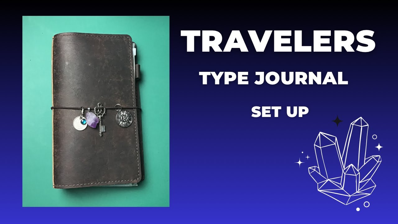 Work travellers type journal set up - YouTube