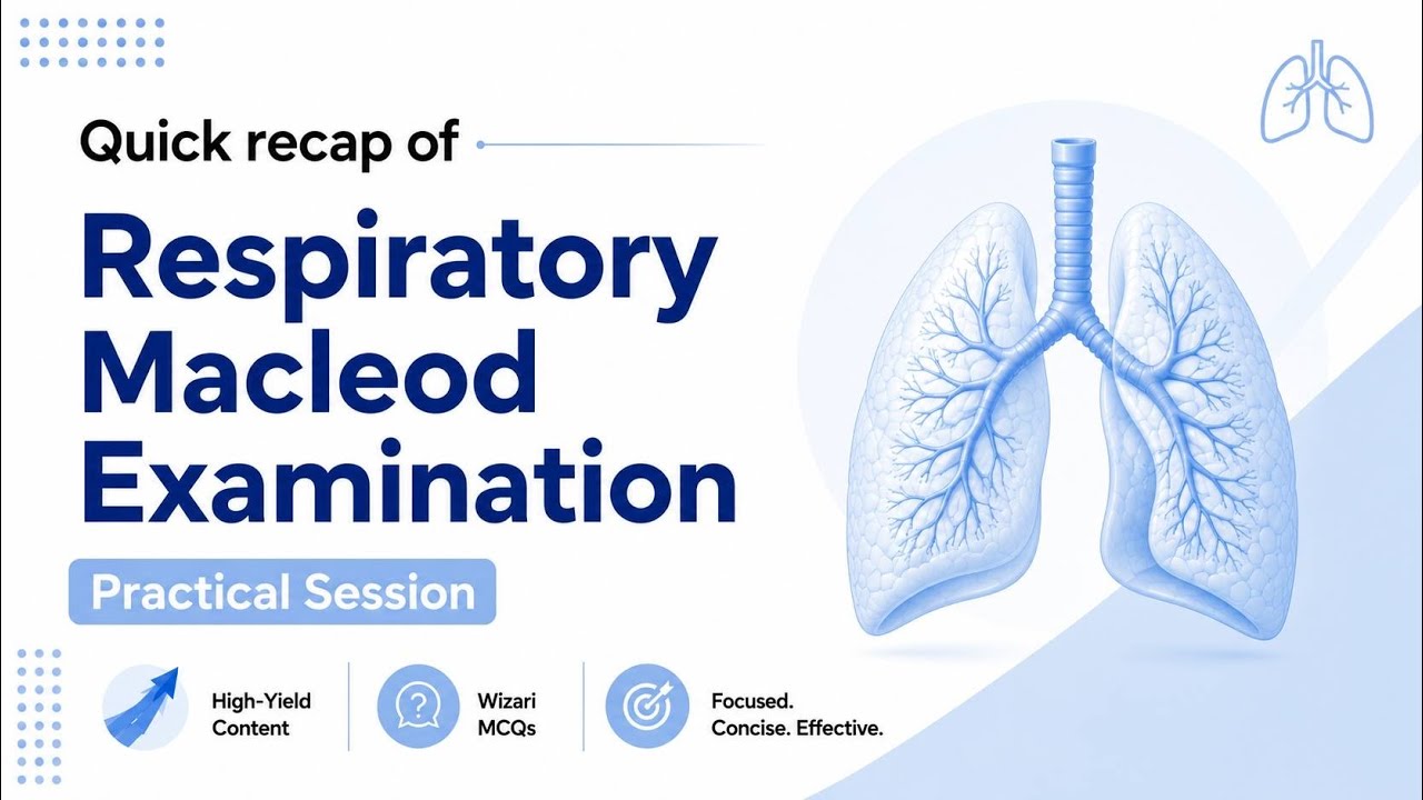 Quick Macleod respiratory examination ; part one . - YouTube