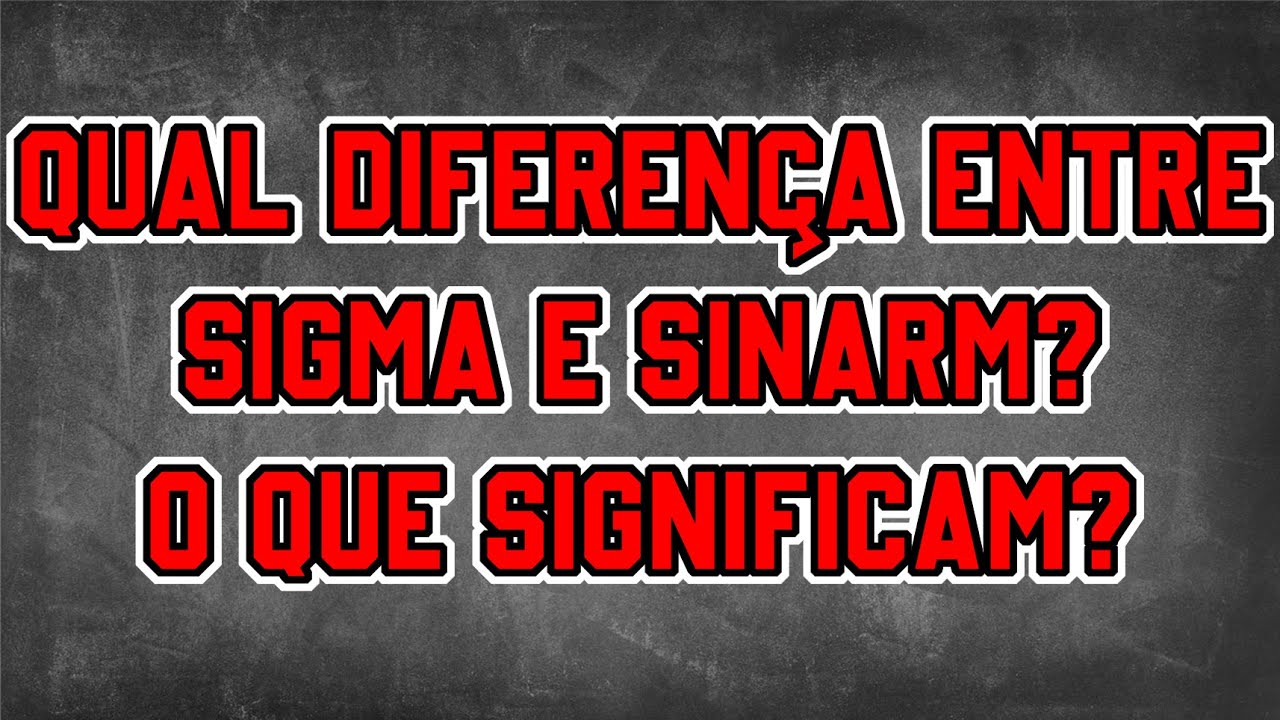 QUAL DIFERENÇA ENTRE SIGMA E SINARM? E O QUE SIGNIFICA NA PRATICA ...