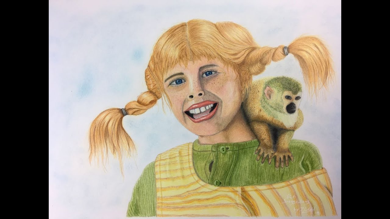 Drawing Pippi Langstrumpf | by Ingolf Creative - YouTube
