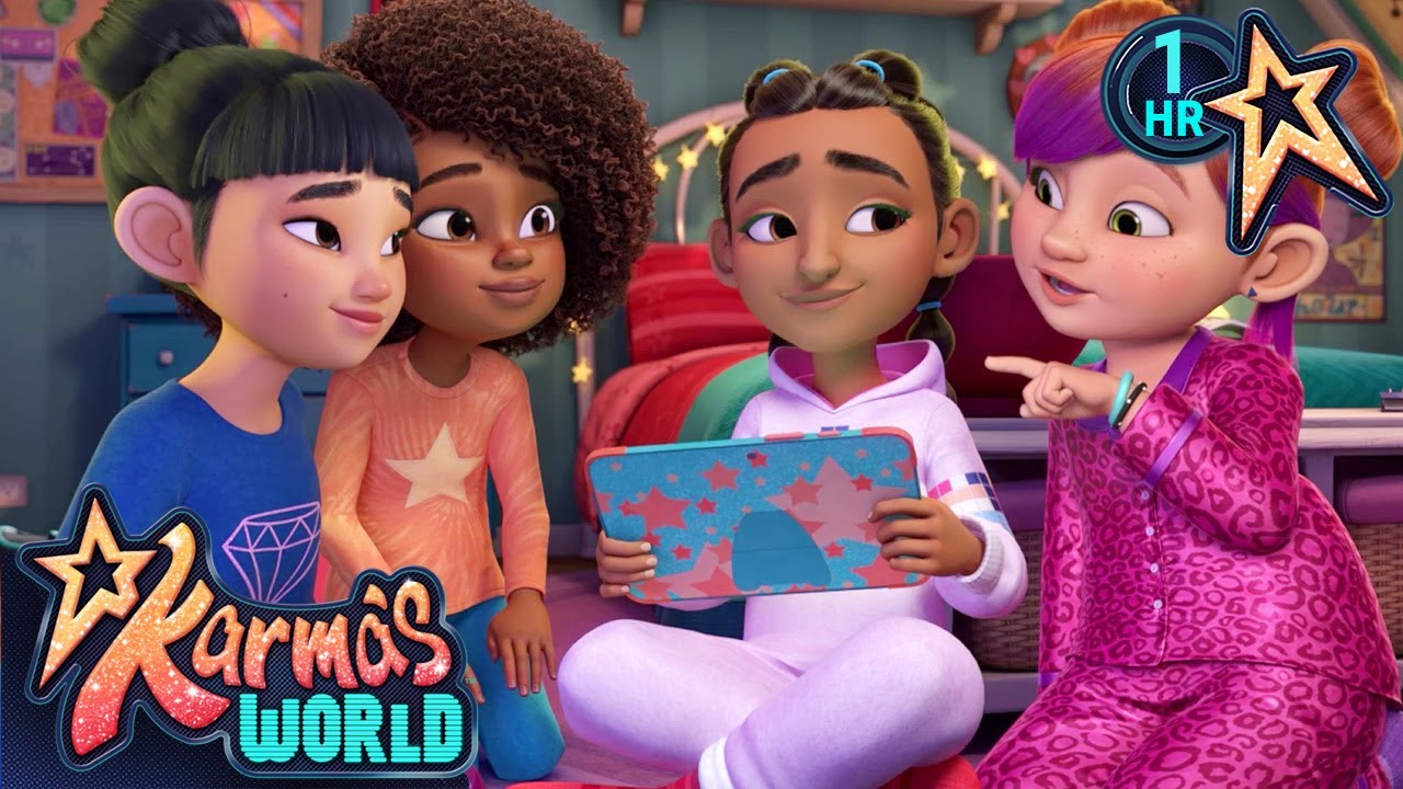 Besties Slumber Party | Best Sleepover Stories with Karma's World - YouTube