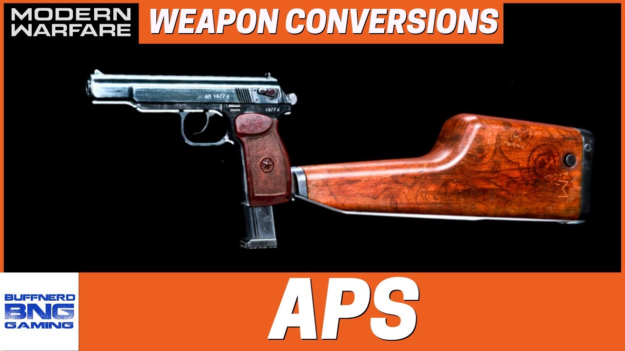 Steckin Automatic Pistol (APS) Weapon Conversion - Call Of Duty Modern ...