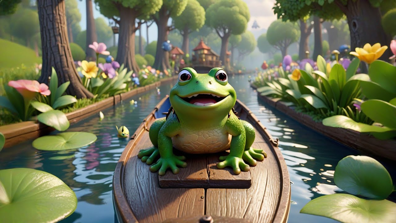 Four Croaky Frogs Sing Ribbit Tunes | Frog Song for Kids | Fun Counting ...