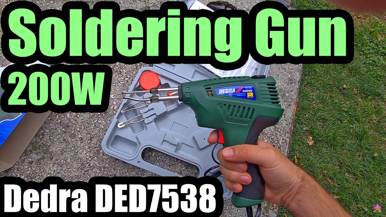 Dedra DED7538, Transformer Soldering Gun (200W, Adjustable temperature ...