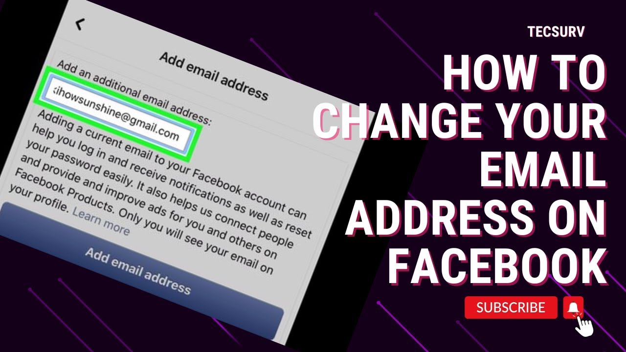 Step-by-Step Guide: How to Change Your Email Address on Facebook - YouTube