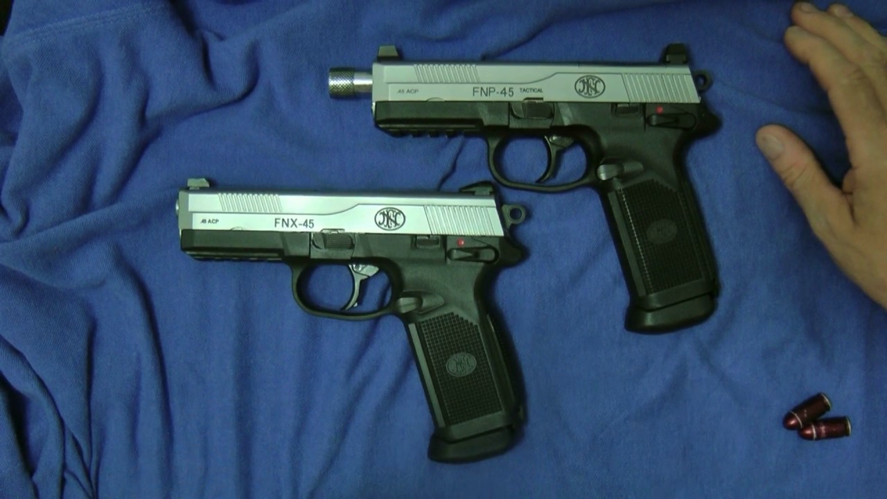 FNP 45 Tactical Swapp Parts with FNX 45 Review - YouTube