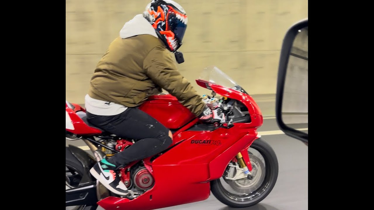 DUCATI 749R Termignoni racing full exhaust sound.56φ full exhaust ...