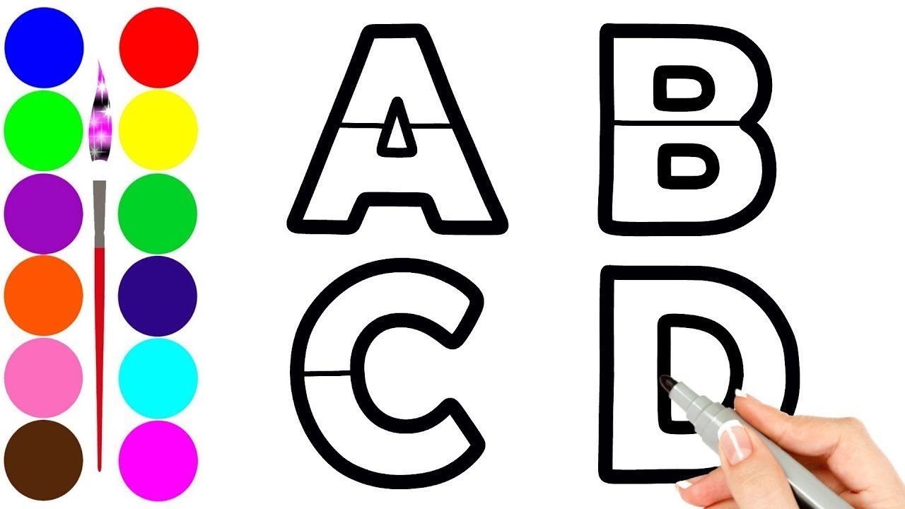 how to wright fast A B C D in English | how to write abcd alphabet ...