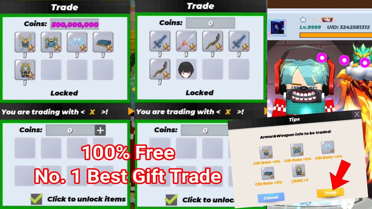 Millionaire Gave me VIP *Poseiden Armor* Sets + 6 Powerful VIP Swords ...