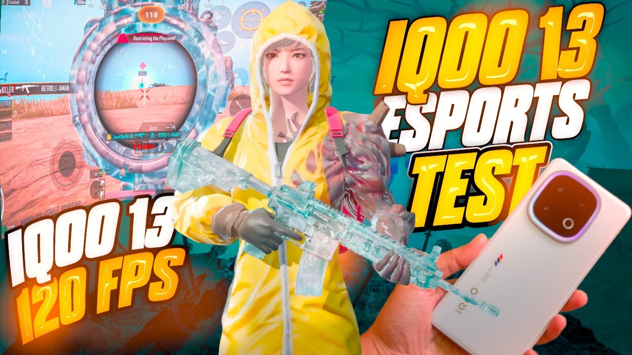 IQOO 13 5G 120 FPS BGMI ESPORTS TEST WITH FPS METER | BGIS ROUND 2 ...