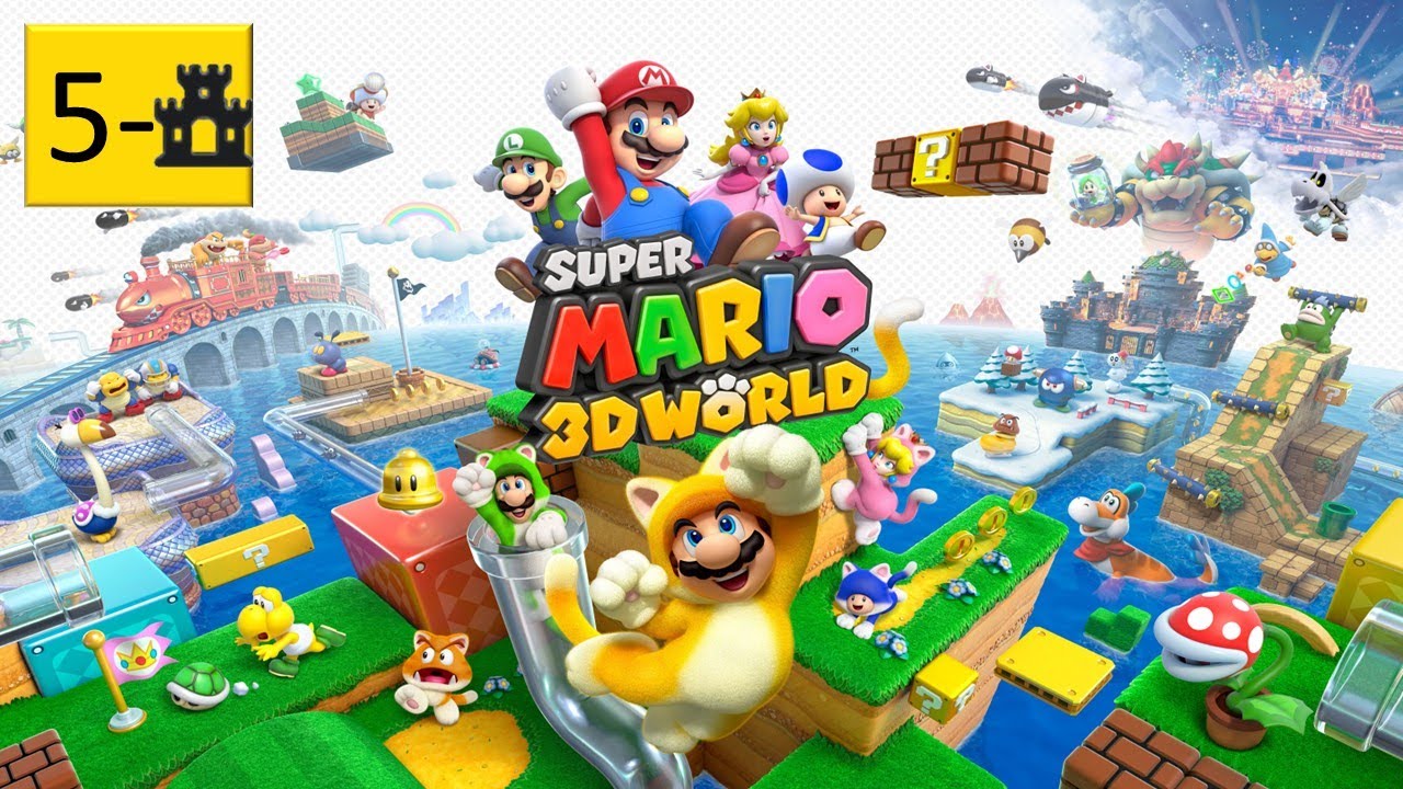Super Mario 3D World Part 39 World 5 - King Ka-Thunk's Castle - YouTube