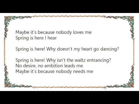 Ella Fitzgerald - Spring Is Here Lyrics - YouTube