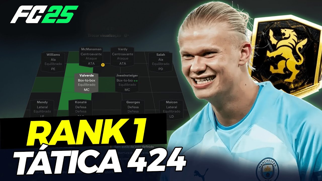 FORMAÇÃO 424 RANK 1! TÁTICA META ATUALIZADA | EA FC 25 - YouTube