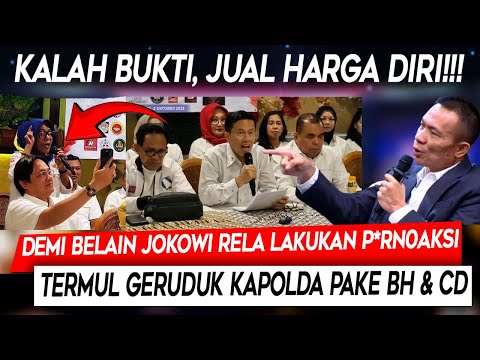 Hilang Harga Diri❗Demi Belain Jokowi, Mau Geruduk Kapolda Pakai BH & CD, Termul Diskakmat Rismon