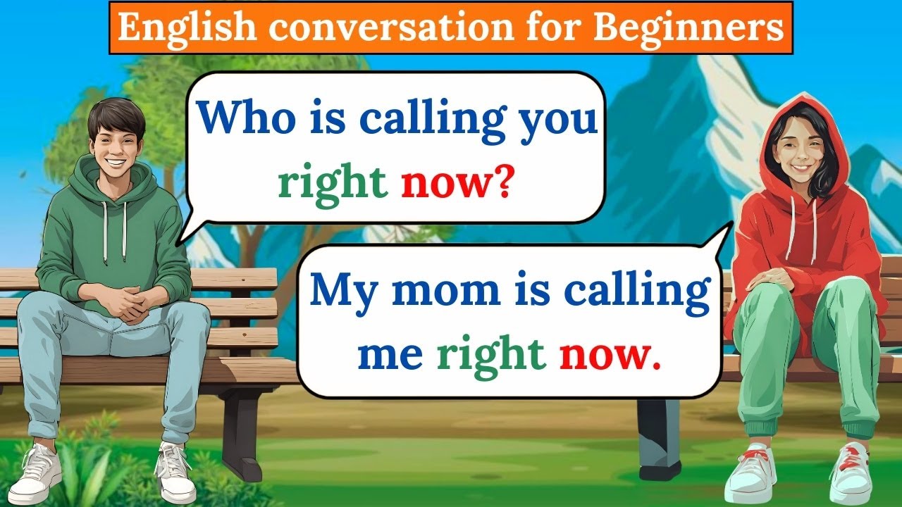 Present Continuous Tense conversations Practice | Beginner English ...