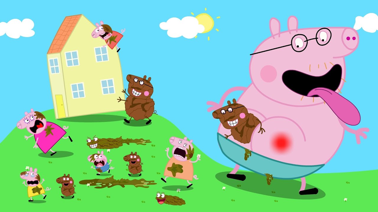 Peppa What's wrong with my butt??? Peppa Pig Funny Animation - YouTube