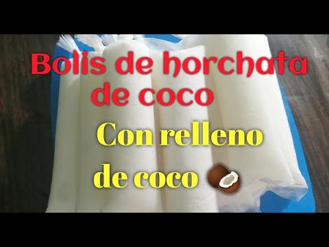 BOLIS DE HORCHATA DE COCO NATURAL 🥥 - YouTube