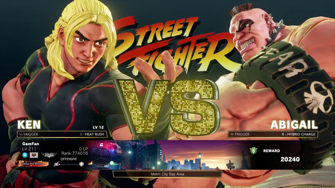 Street Fighter V PS4 Ken SF1 Arcade Playthrough - YouTube