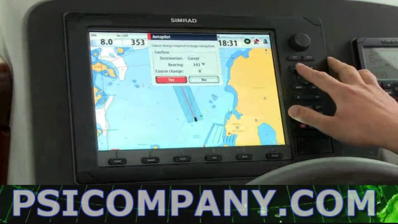 Simrad NSE Autopilot is easy to use! - YouTube
