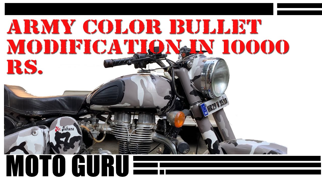 Royal enfield, Military/Army Color Modification || Bullet army ...