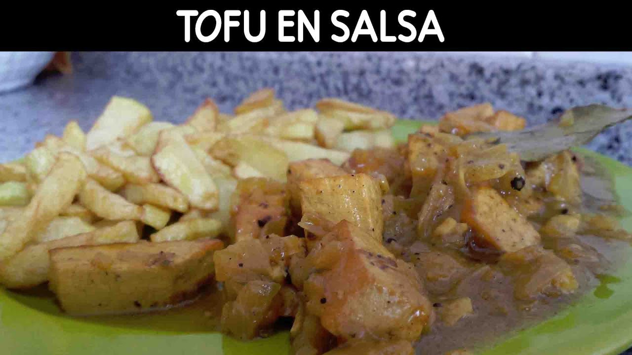 Receta de tofu en salsa - YouTube