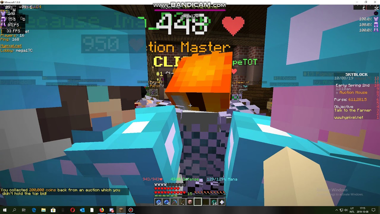 Minecraft Hypixel skyblock Buying an maxed out aote FOR 500K!!!! - YouTube