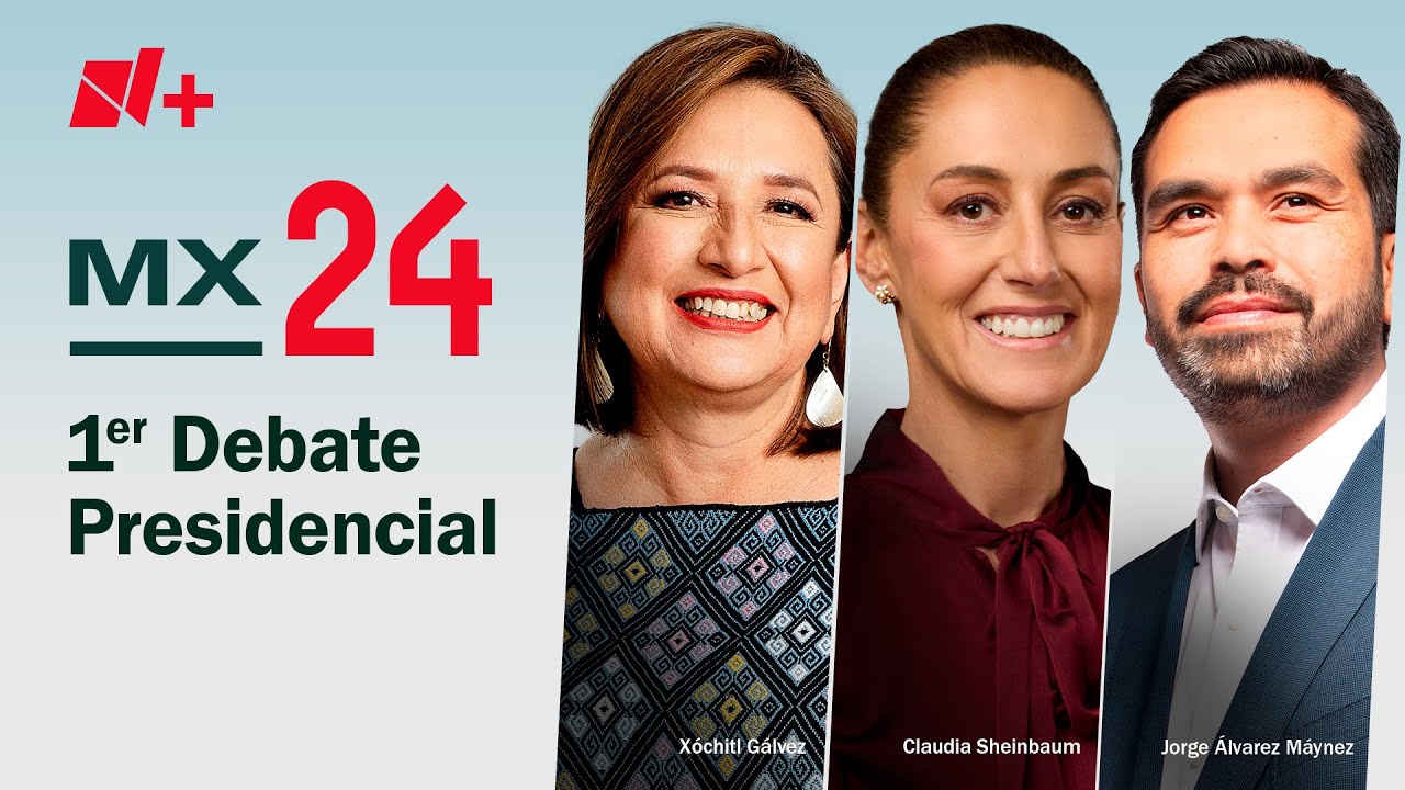 Primer Debate Presidencial 2024 en México: Álvarez Máynez, Xóchitl ...