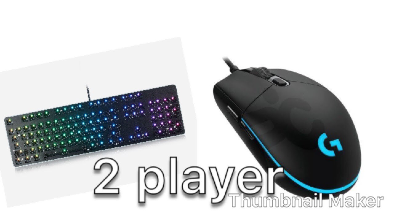 2 player 1 keyboard and mouse challenge !!!! - YouTube