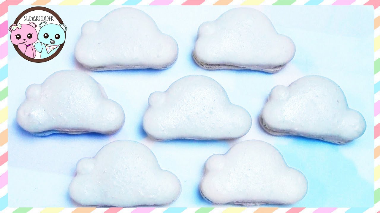 CLOUD MACARONS, CLOUD COOKIES, FRENCH MACARON DESSERT IDEAS - YouTube