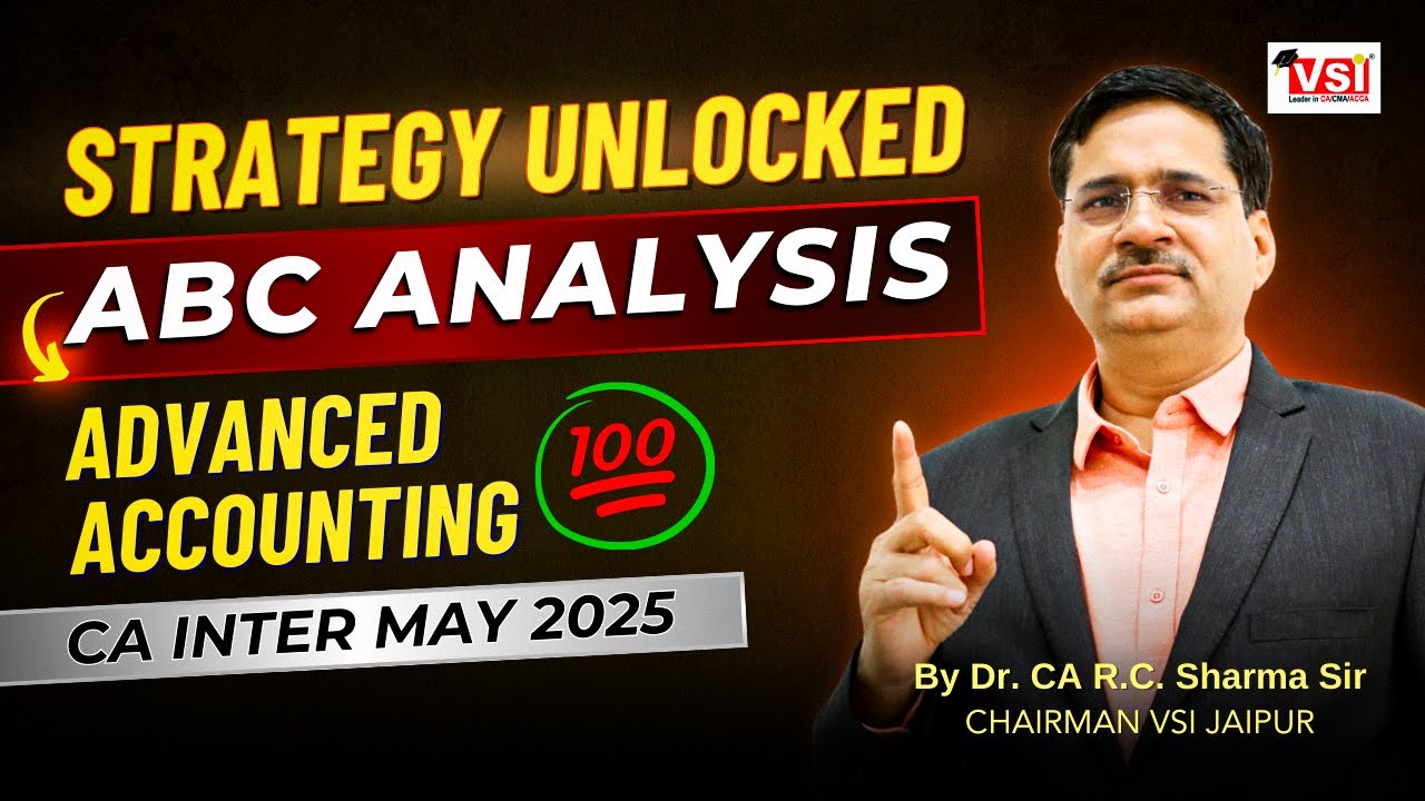 Master ABC Analysis for Advanced Accounting | CA Inter May 2025 Attempt ...