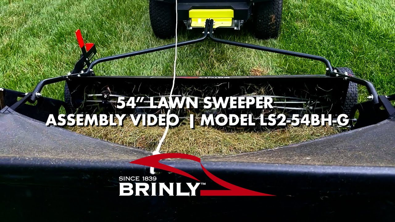 Assembly Video Brinly 54 inch Lawn Sweeper │ LS2-54-BH-G - YouTube