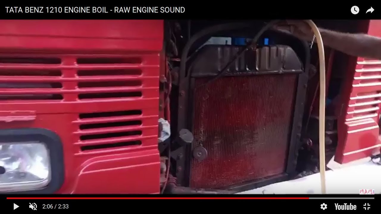 Pure Engine Sound of very old TATA BENZ 1210 model (Unimog 406 type ...