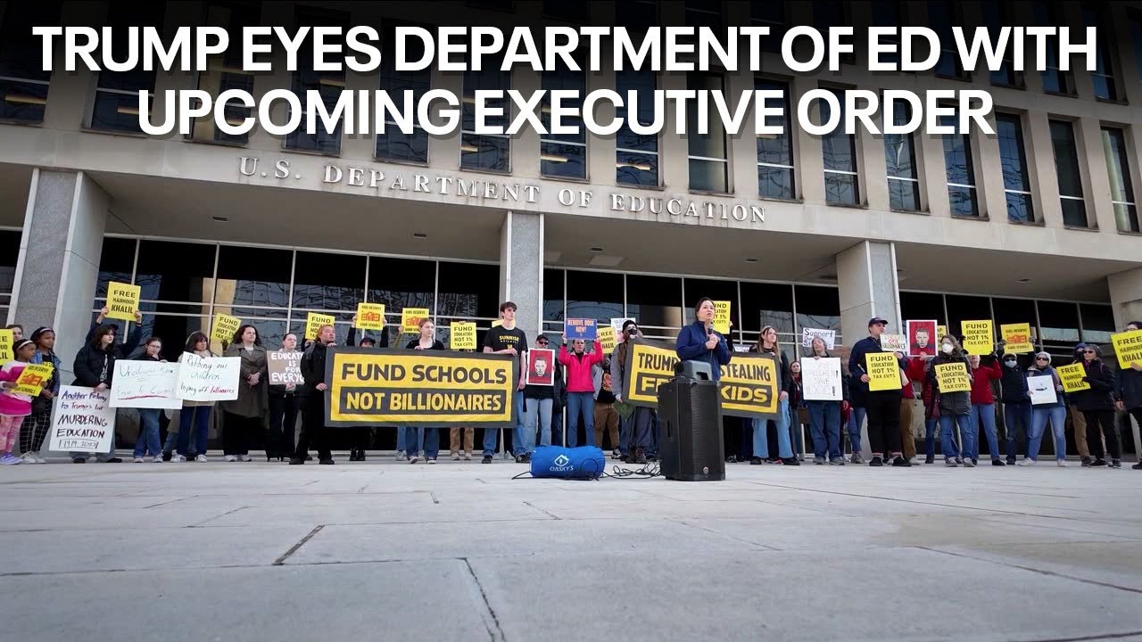 Trump eyes Department of Education with upcoming executive order - YouTube