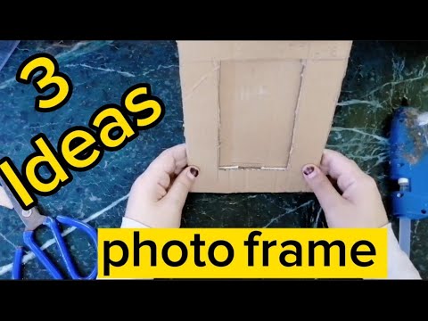 3 photo frame diy ideas/handmade picture frame making at home/diy photo ...