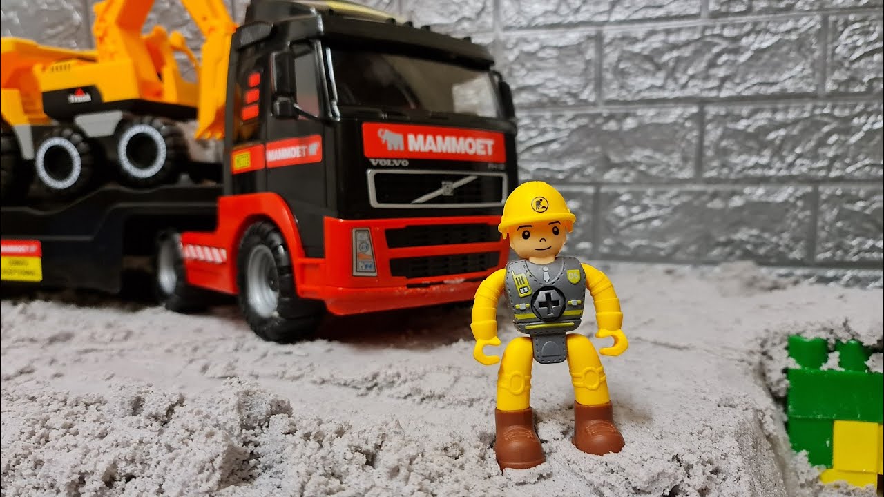 Construction Vehicles Show for Kids - Bridge Construction - Excavator ...