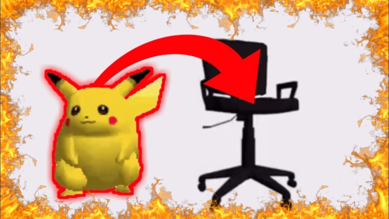 Spinning Pikachu found chair! - YouTube