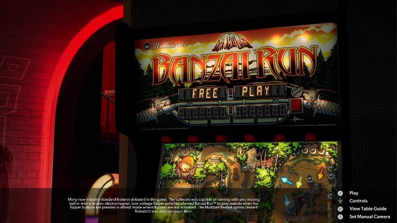 Banzai Run (Williams) Pinball FX PS5 Pro - YouTube