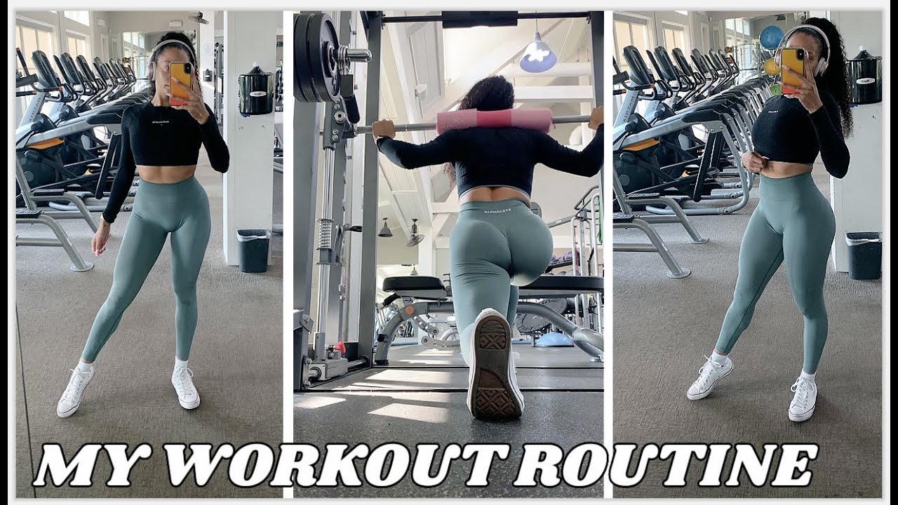 my workout routine! *beginner friendly* - YouTube
