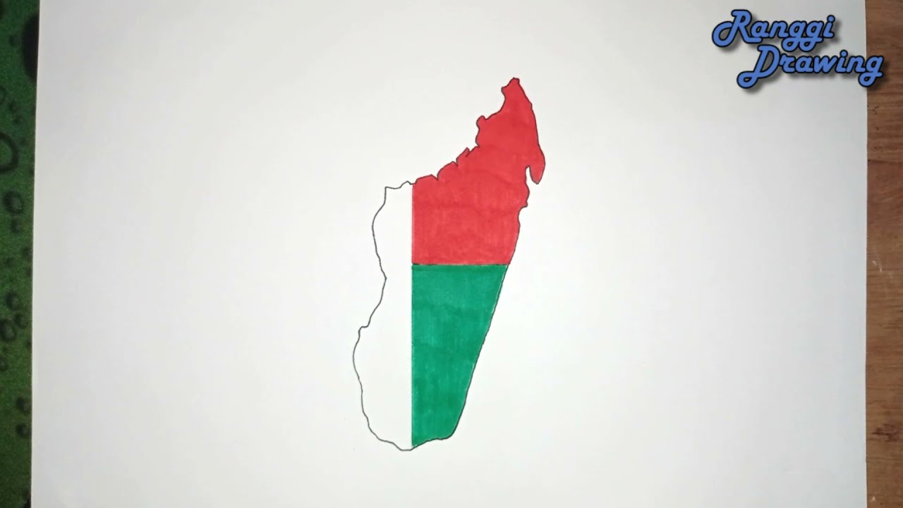 How to Draw Map of Madagascar - YouTube
