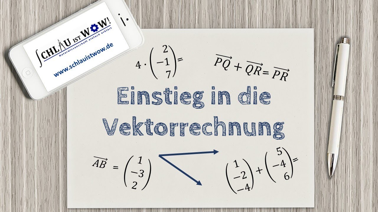 Einführung in die Vektorrechnung - YouTube