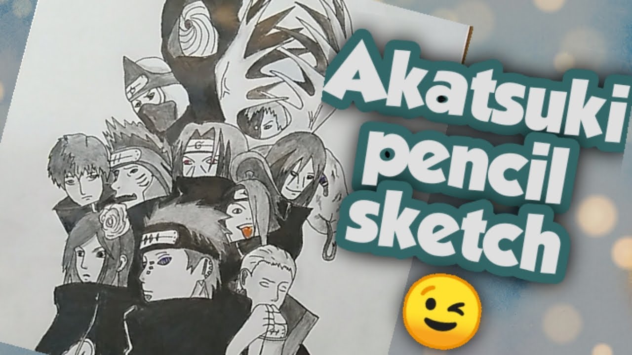 Akatsuki___pencil sketch .... (all 11 members). - YouTube
