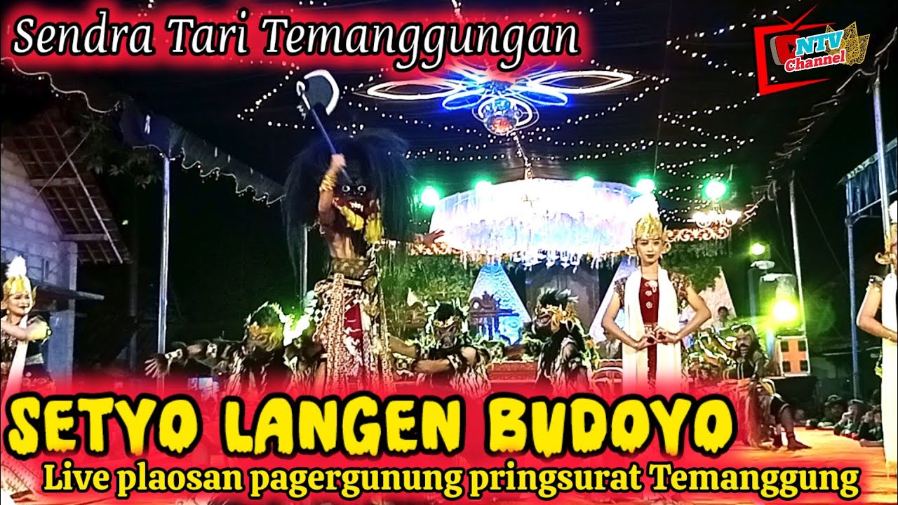 sendra tari terbaik SETYO LANGEN BUDOYO Live plaosan pagergunung ...
